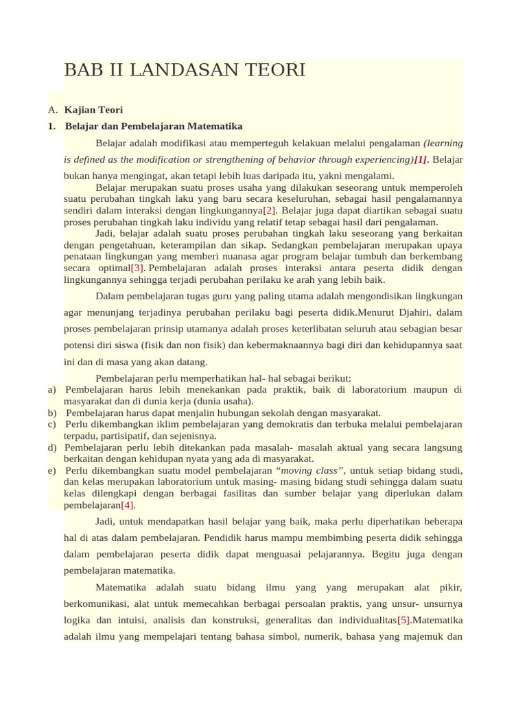 Bab Ii Landasan Teori | PDF