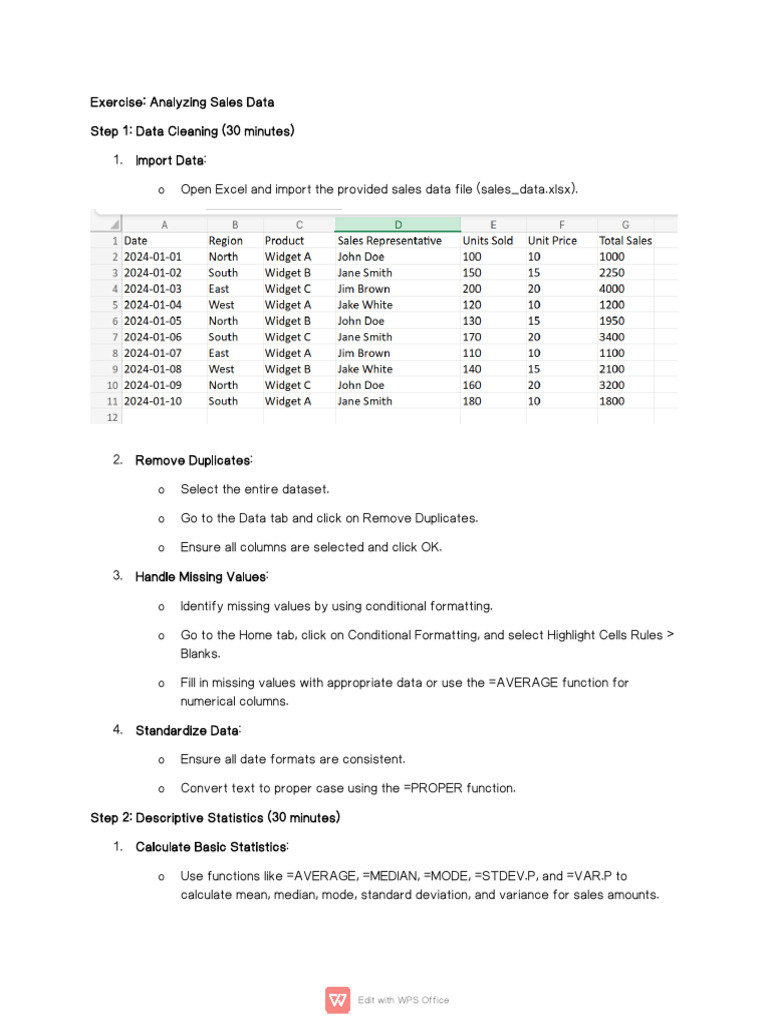 Data Analysis Exercise | PDF