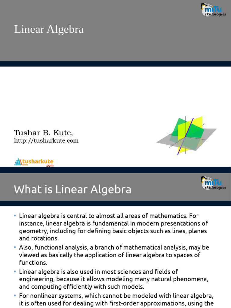 Linear Algebra | PDF