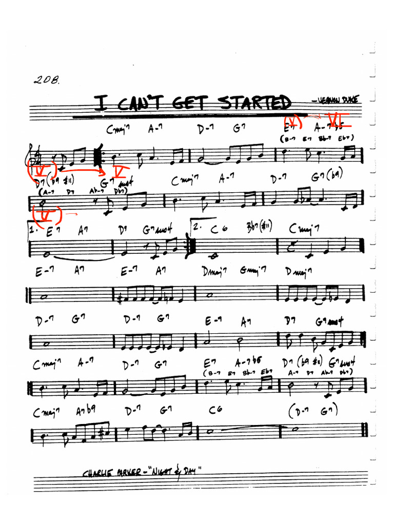 I Can't Get Started | PDF