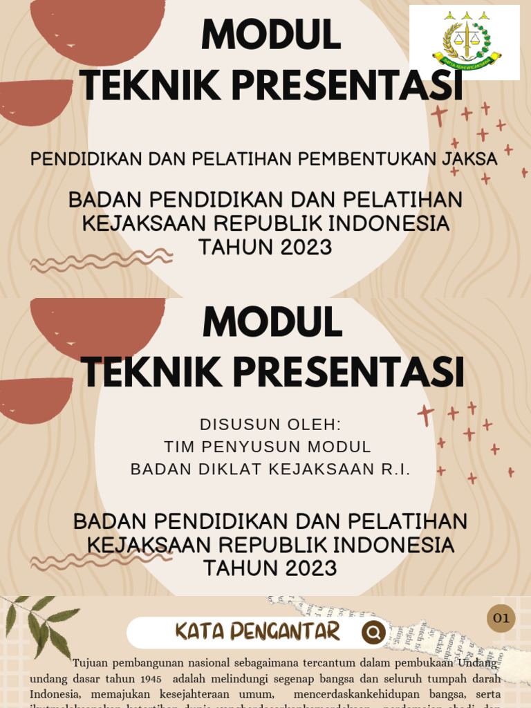 Modul Teknik Presentasi PPPJ 2023 | PDF