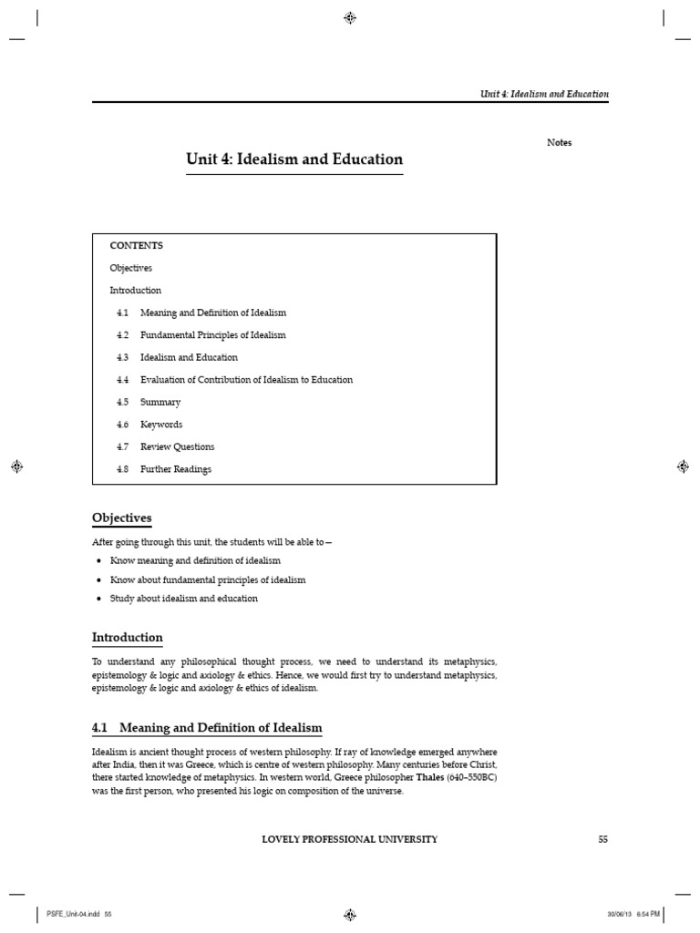 Idealism, Natutalism, Pragmatism | PDF