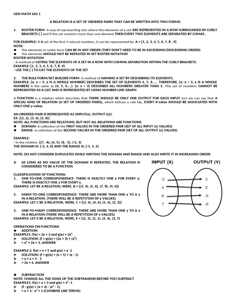 Gen-Math - Reviewer | PDF