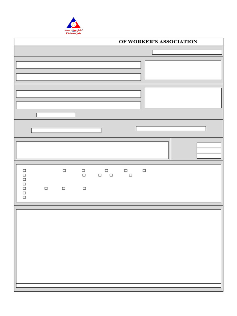 BLR Form No - 4 Series 2016 Workers Associations | PDF | Ratification ...
