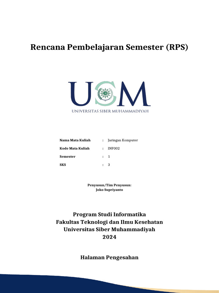 RPS JAringan Komputer - Informatika | PDF