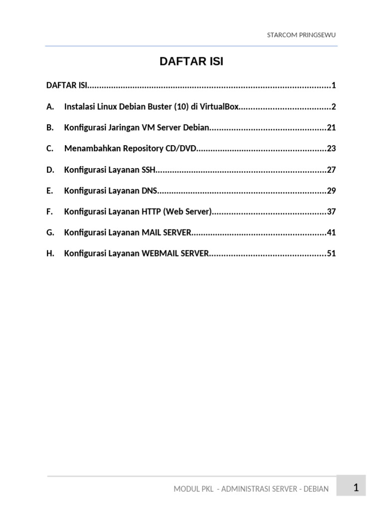 Modul Debian Server 2024 - Edit | PDF
