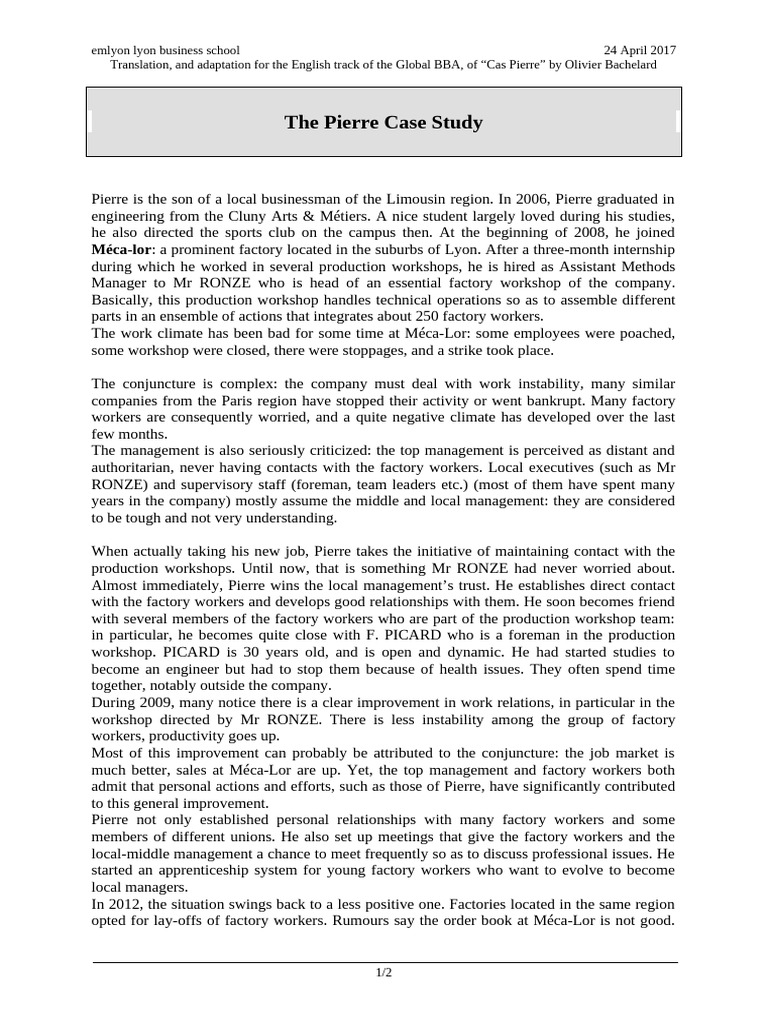 Pierre Case Study | PDF
