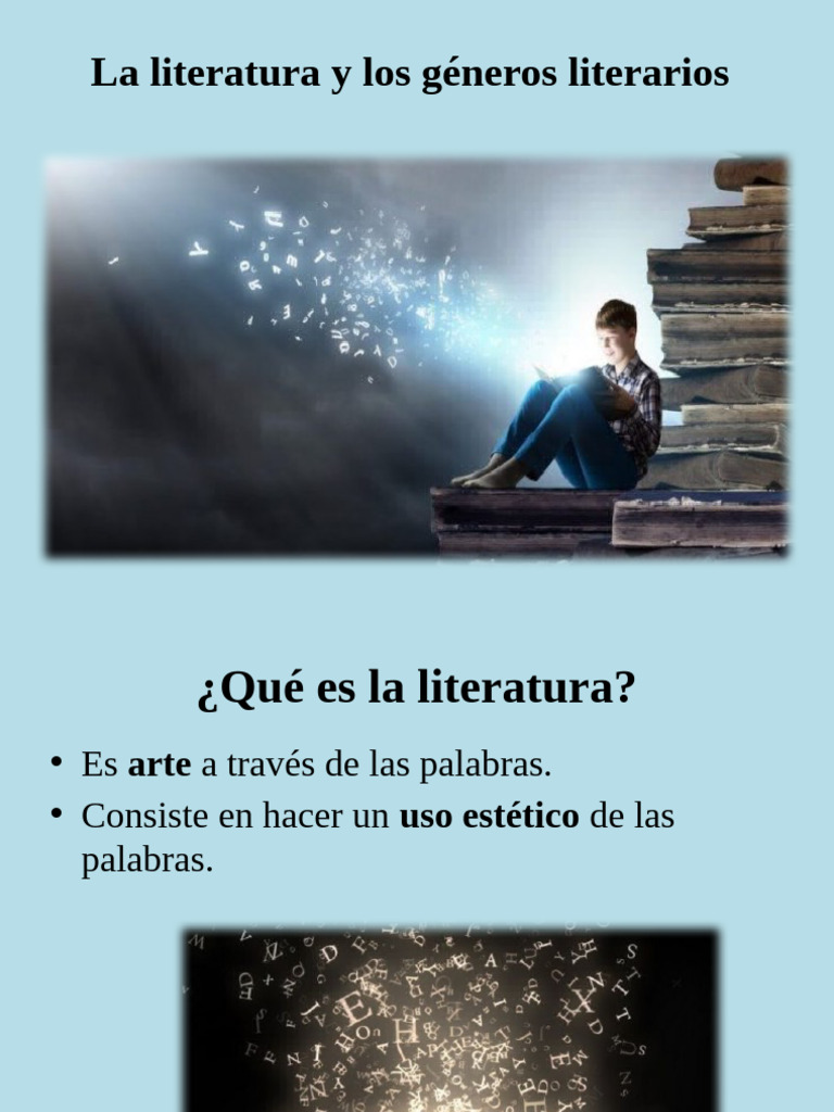 Los Géneros Literarios | PDF