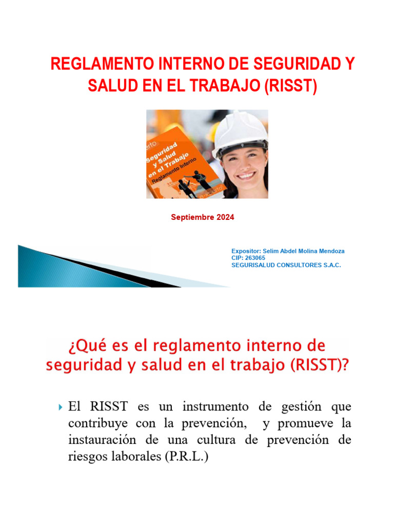 PPT - Reglamento Interno de SST | PDF