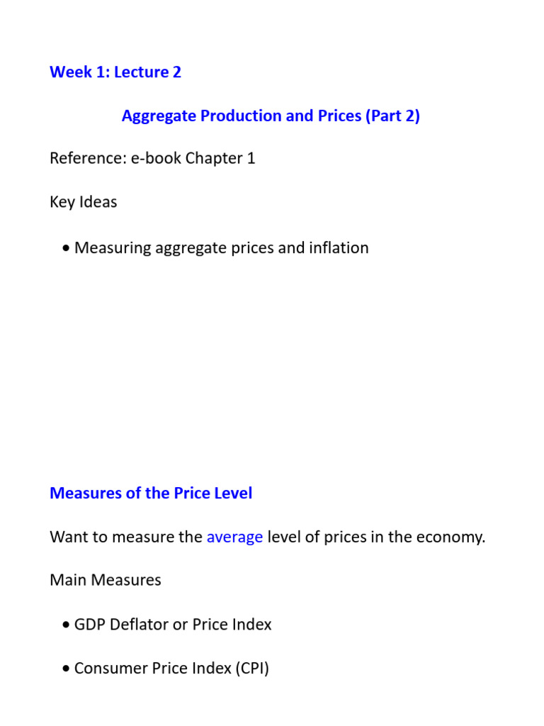 Econ 1102 Week1 - Lecture2 | PDF