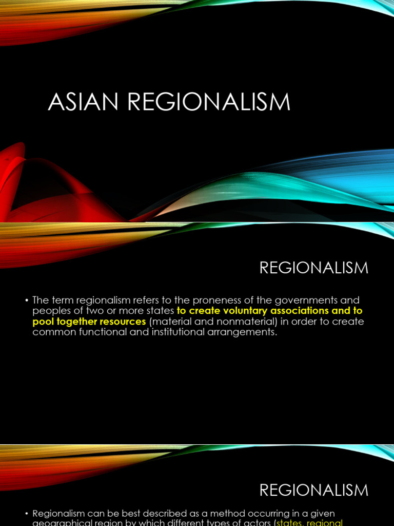 Asian Regionalism | PDF