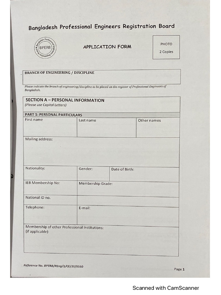 PENG Form | PDF