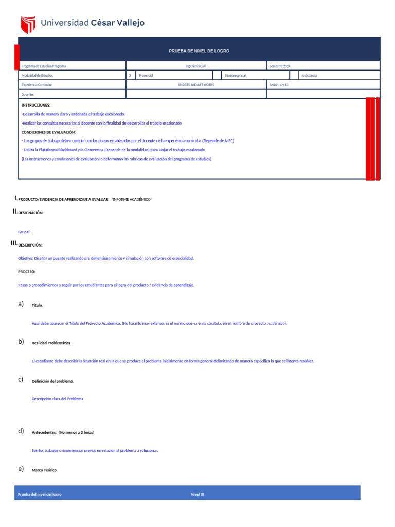 Nivel 3 - PRUEBA DE NIVEL DE LOGRO | PDF