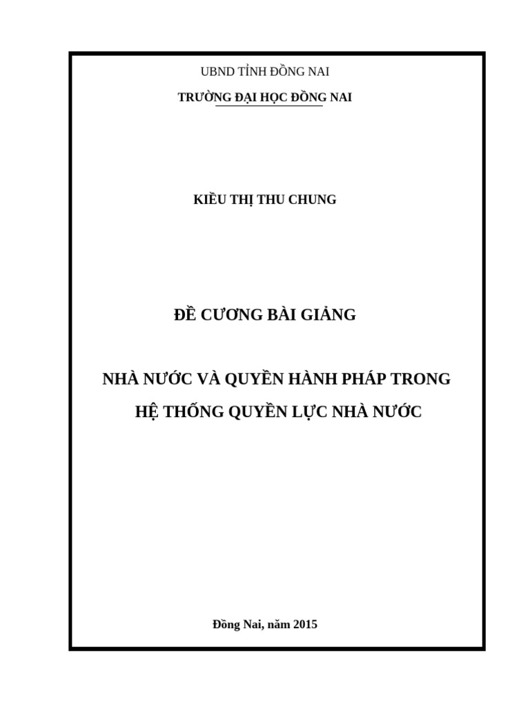 De Cuong Bai Giang Tiet 1 | PDF