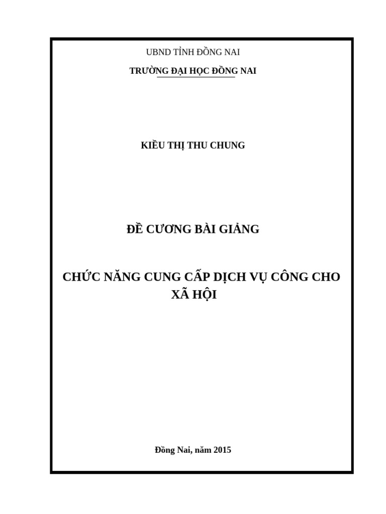 De Cuong Bai Giang Tiet 2 | PDF