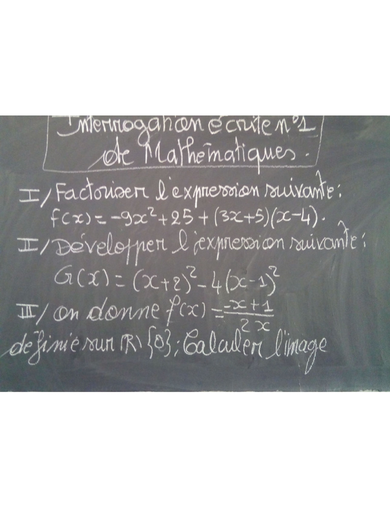 INTERRO Maths - 3e | PDF