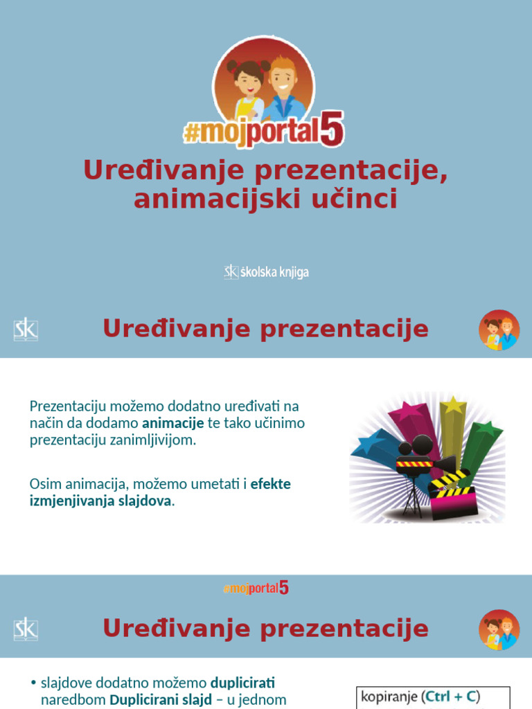 7.3. Uredivanje Prezentacije, Animacijski Ucinci (65,66) | PDF