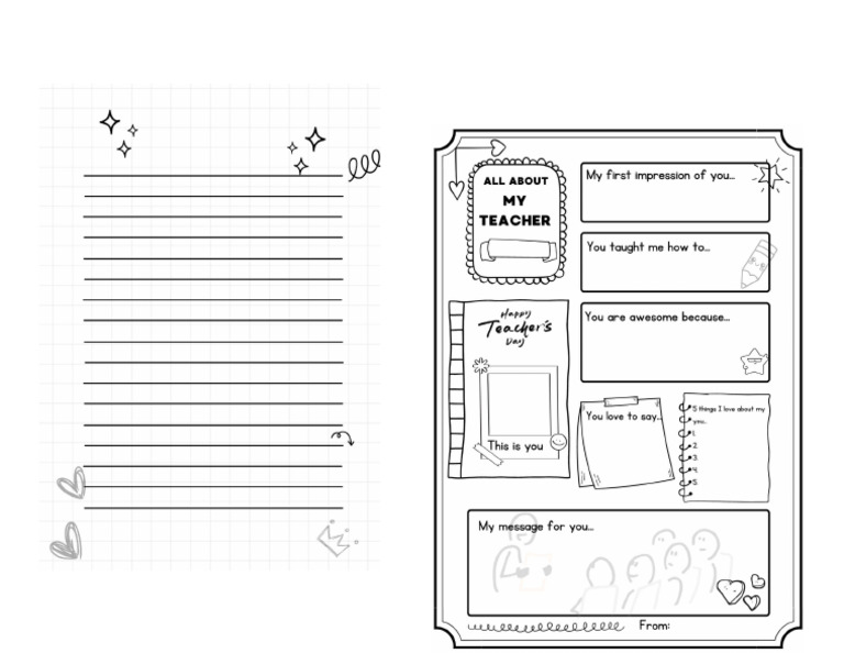 All About My Teacher | PDF