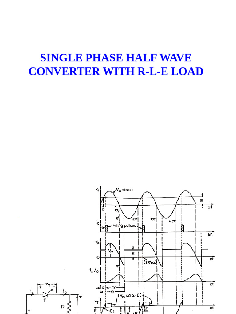 Half-Wave With RLE Load | PDF
