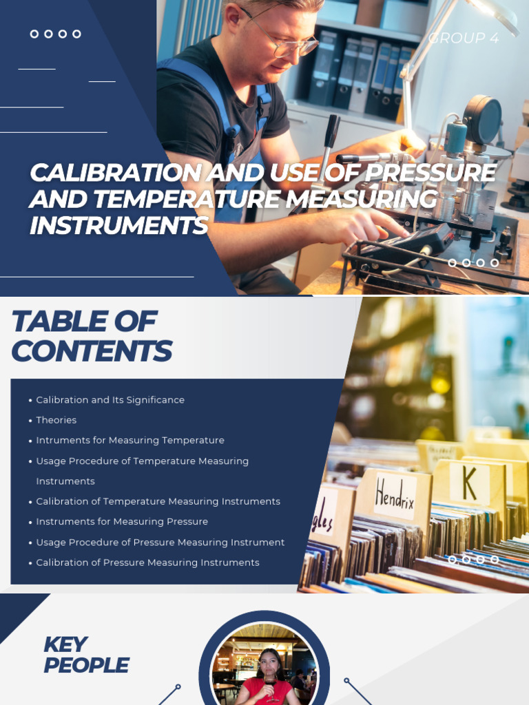 Calibration and Use of Pressure and Temperature Measuring Instruments | PDF