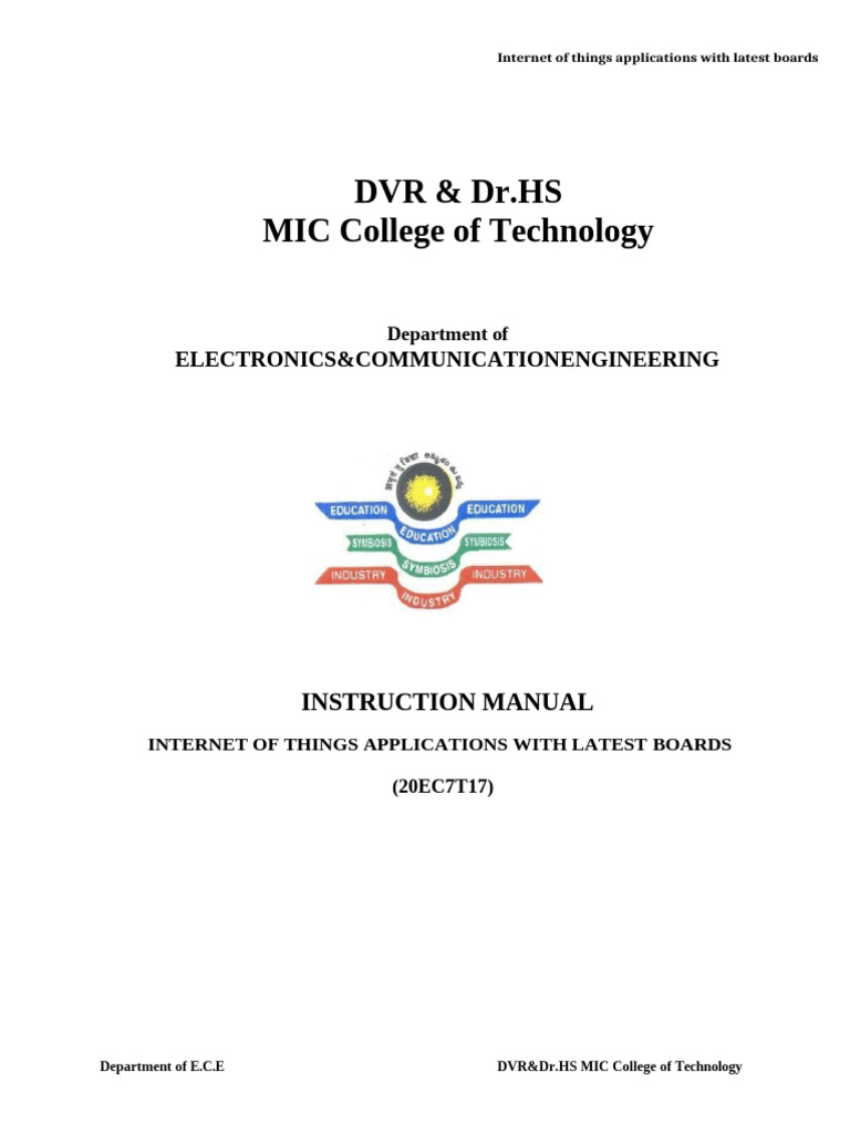 Iot Master Manual 2025 | PDF