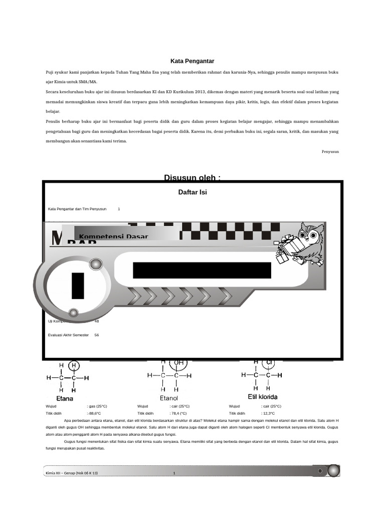 Modul Kimia Kls XII SMT 1 | PDF