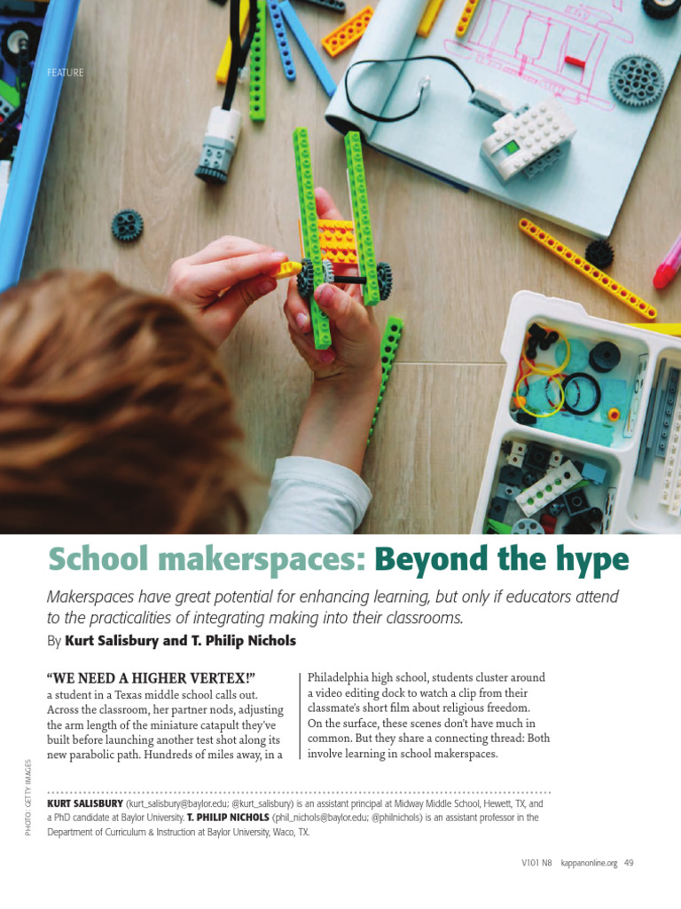 School Makerspaces Beyond The Hype | PDF