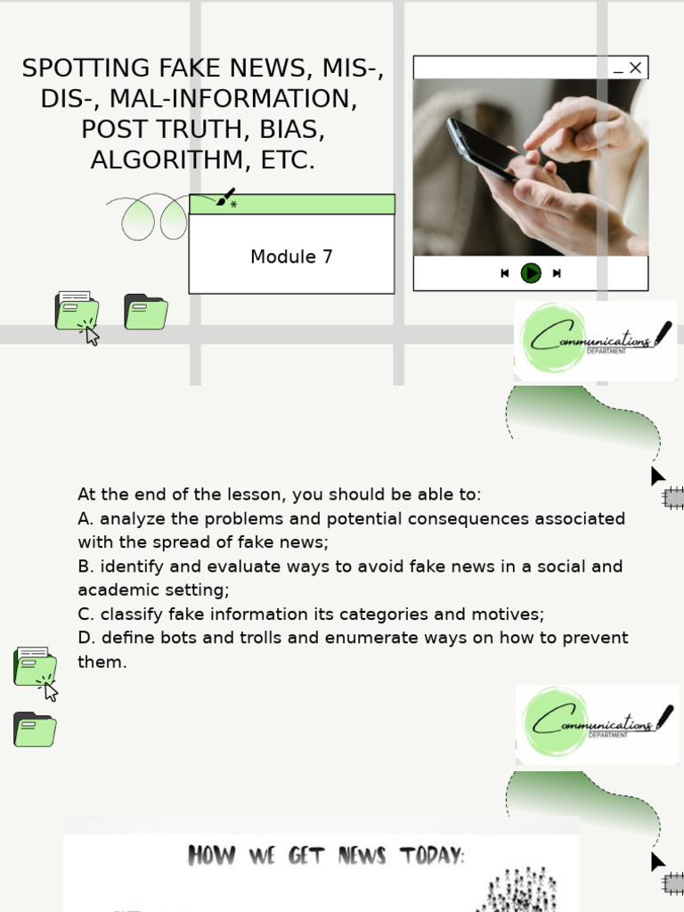 Spotting Fake News, Mis-, Dis, Mal-Information, Post Truth, Bias ...