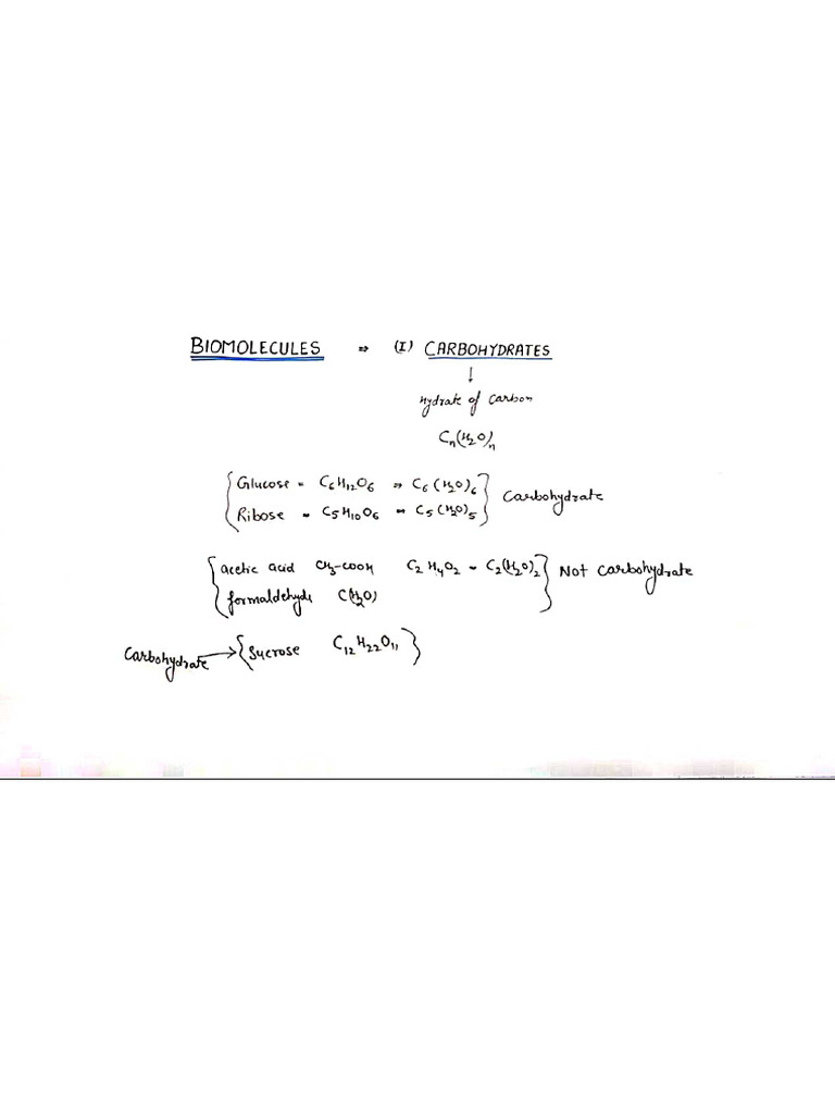 Biomolecules Jee Notes Xau | PDF