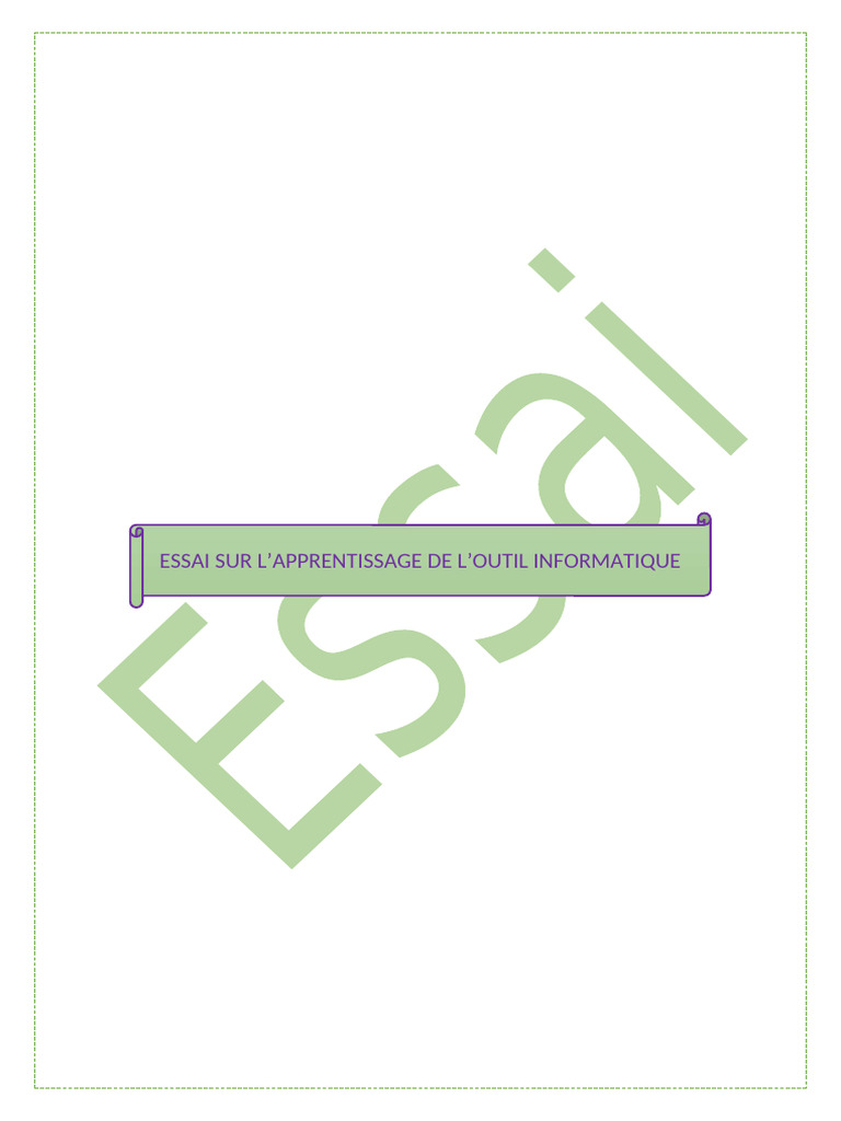 Essai 1 | PDF