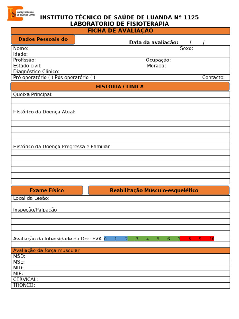 Ficha de Avaliação Itsl Actualizada | PDF