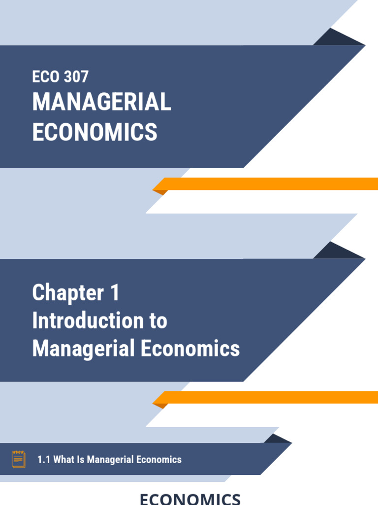 CHAPTER 1 Introduction To Managerial Economics | PDF | Economics ...