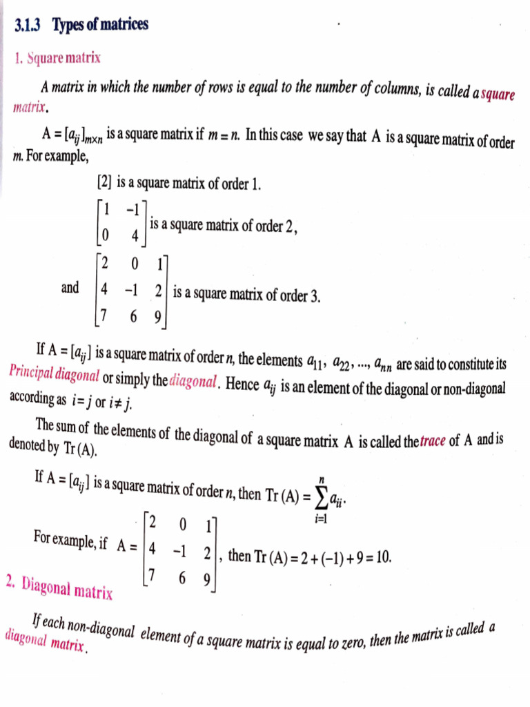 Matrices | PDF