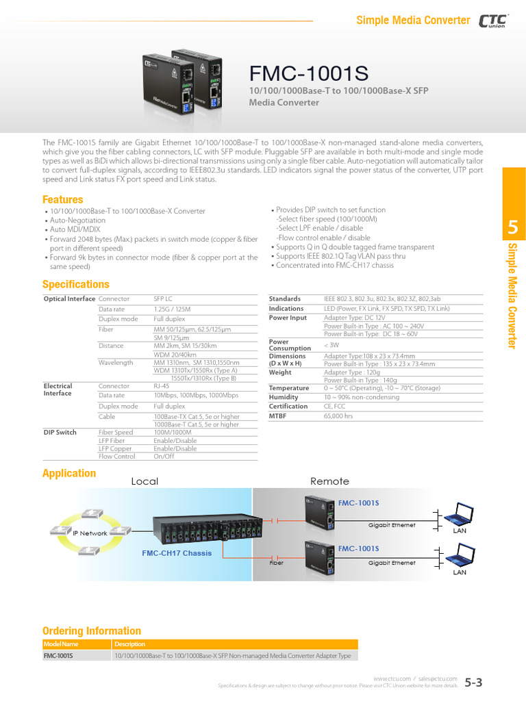 FMC 1001s Datasheet | PDF