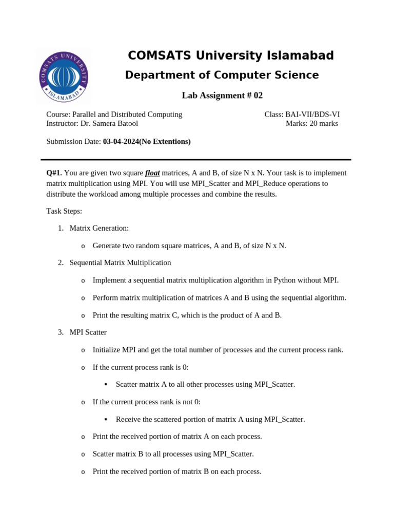 Lab Assignment 2 | PDF