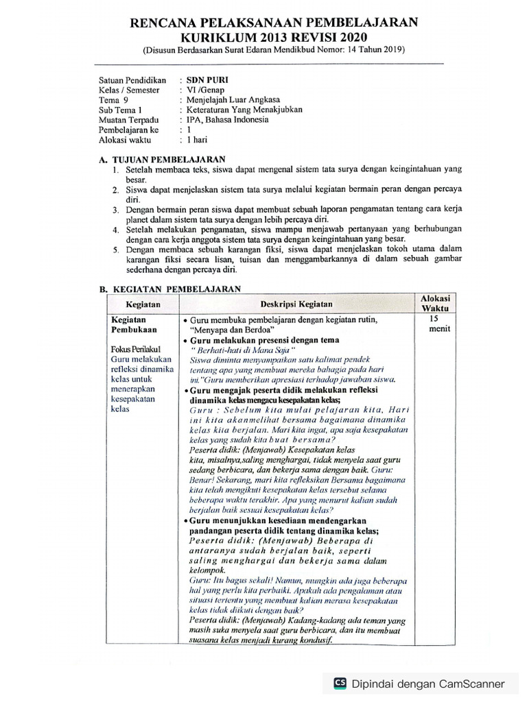 FIRMAN - RPP Disiplin Positif Kelas 6 Semester 2 | PDF