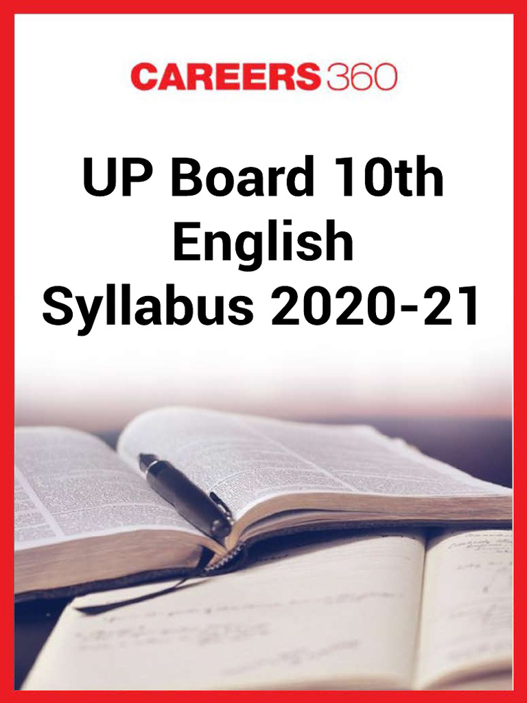UP Board 10th English Syllabus 2020-21 | PDF | Foreign Language Studies