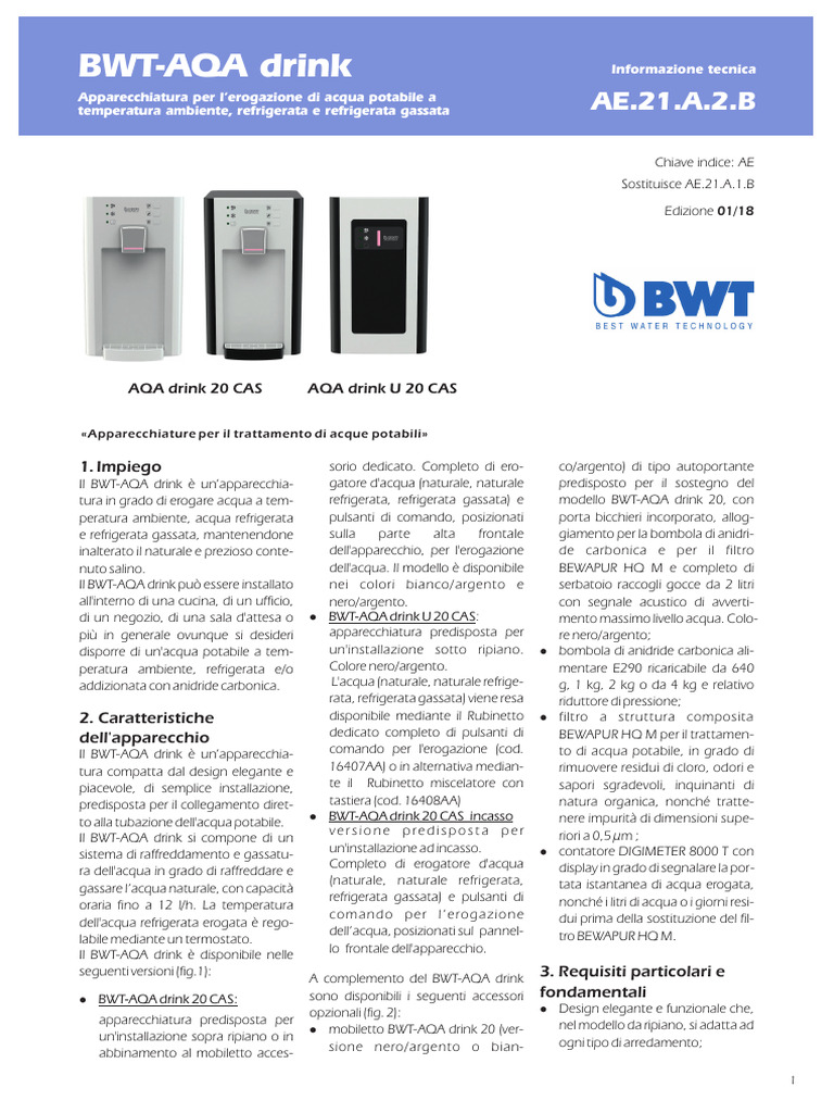 BWT - Filtro + Frigo | PDF