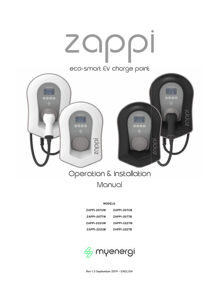 Zappi v2 Manual | PDF