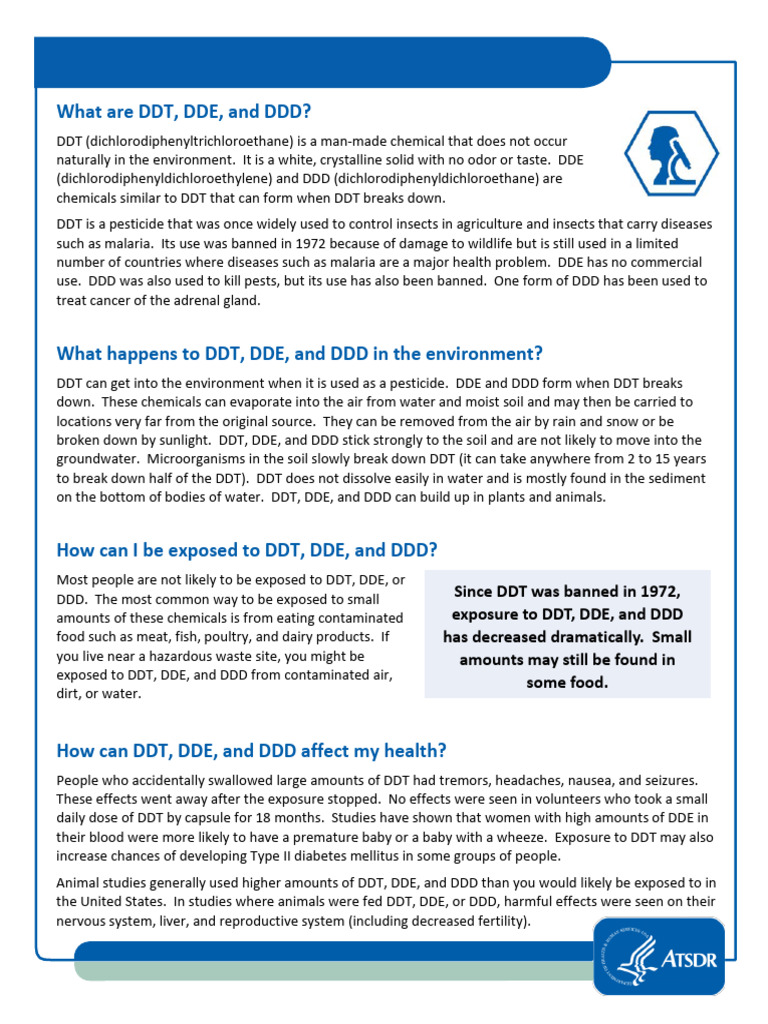 DDT and DDE Summary | PDF