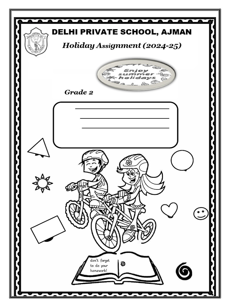 Grade-2 Holiday Assignment | PDF | Tent | Arm