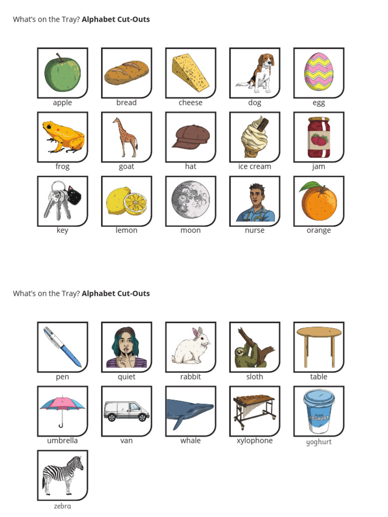 Alphabet Cut Outs | PDF