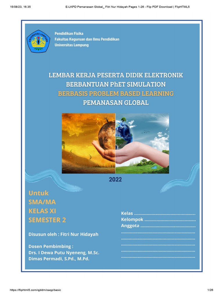 E-LKPD Pemanasan Global - Fitri Nur Hidayah Pages 1-26 - Flip PDF Download - FlipHTML5 | PDF