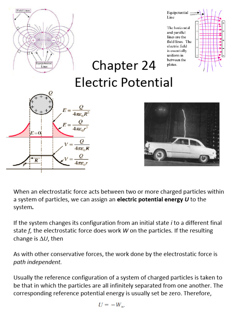 Ch24. Lecture - 4 - Electric - Potential | PDF