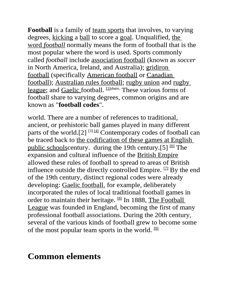 Football | PDF