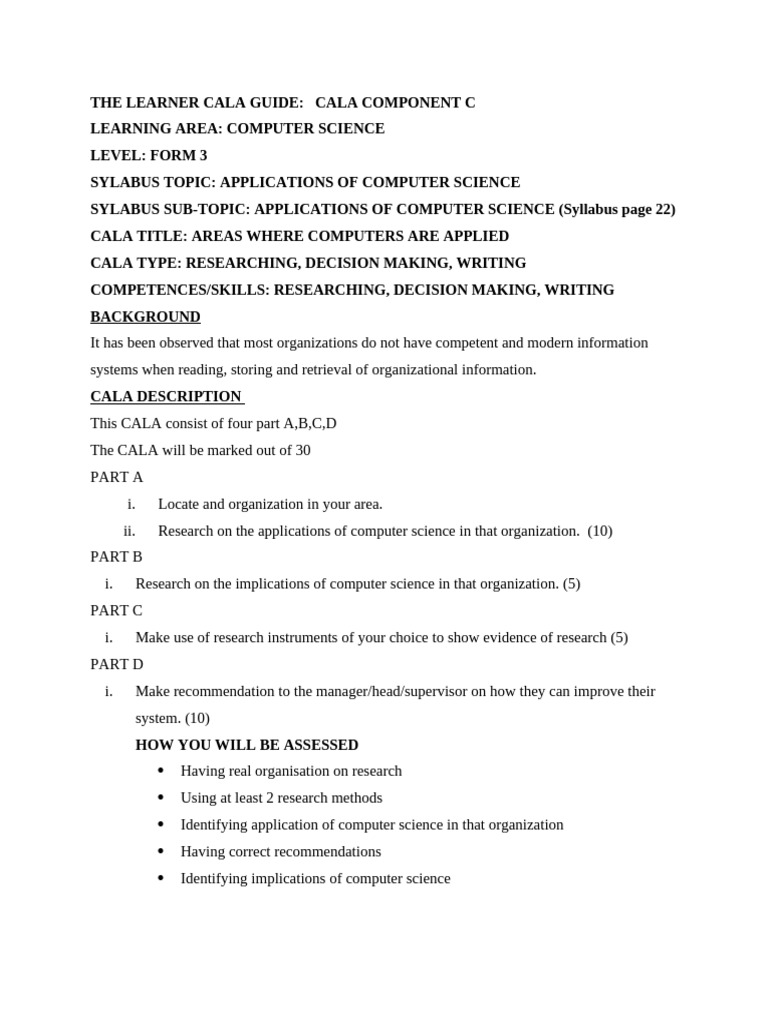 Cala Componnt D | PDF