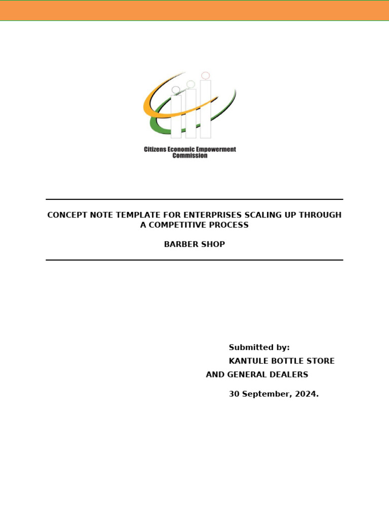 Concept-Note-Template-for-Enterprises-Sacling-Up (1) NEW | PDF