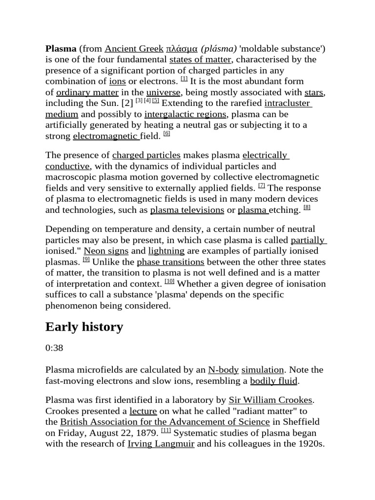 Plasma | PDF