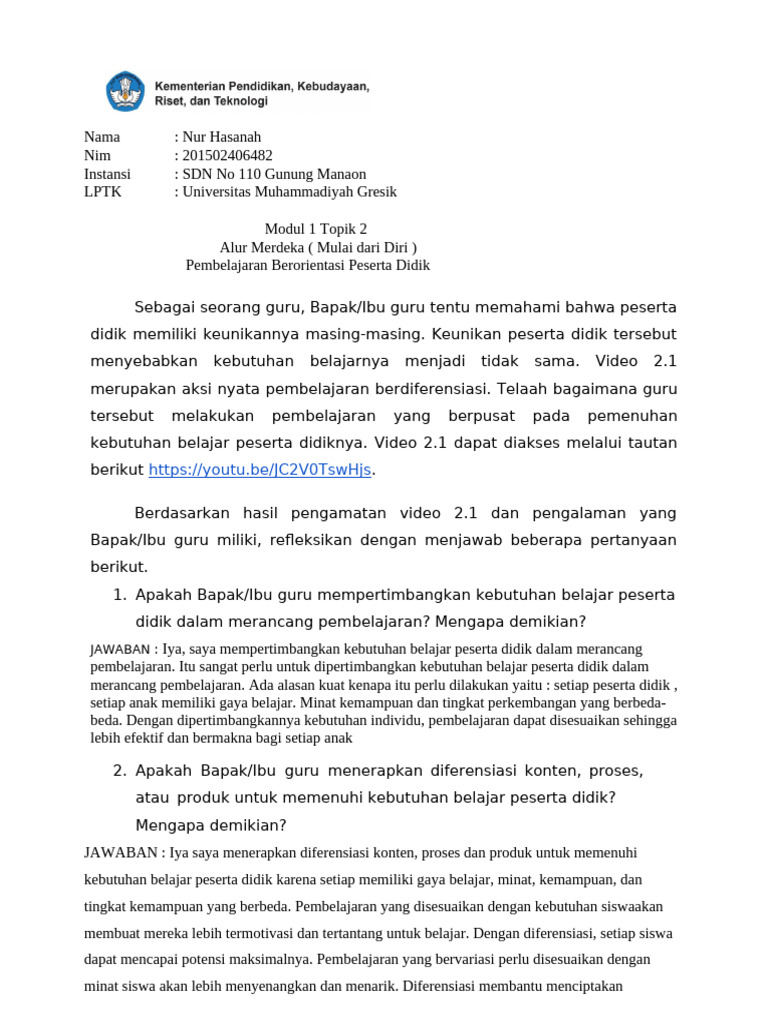 Modul 1 Topik 2 Ppa | PDF