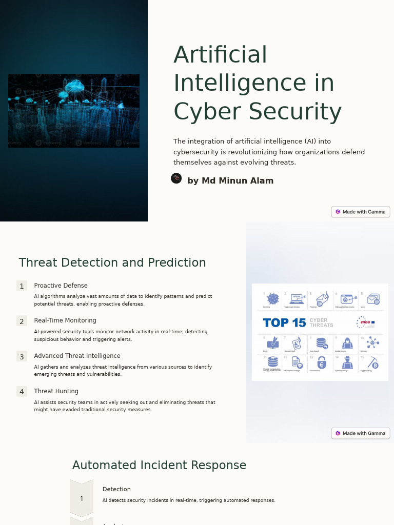 Artificial Intelligence in Cyber Security | PDF